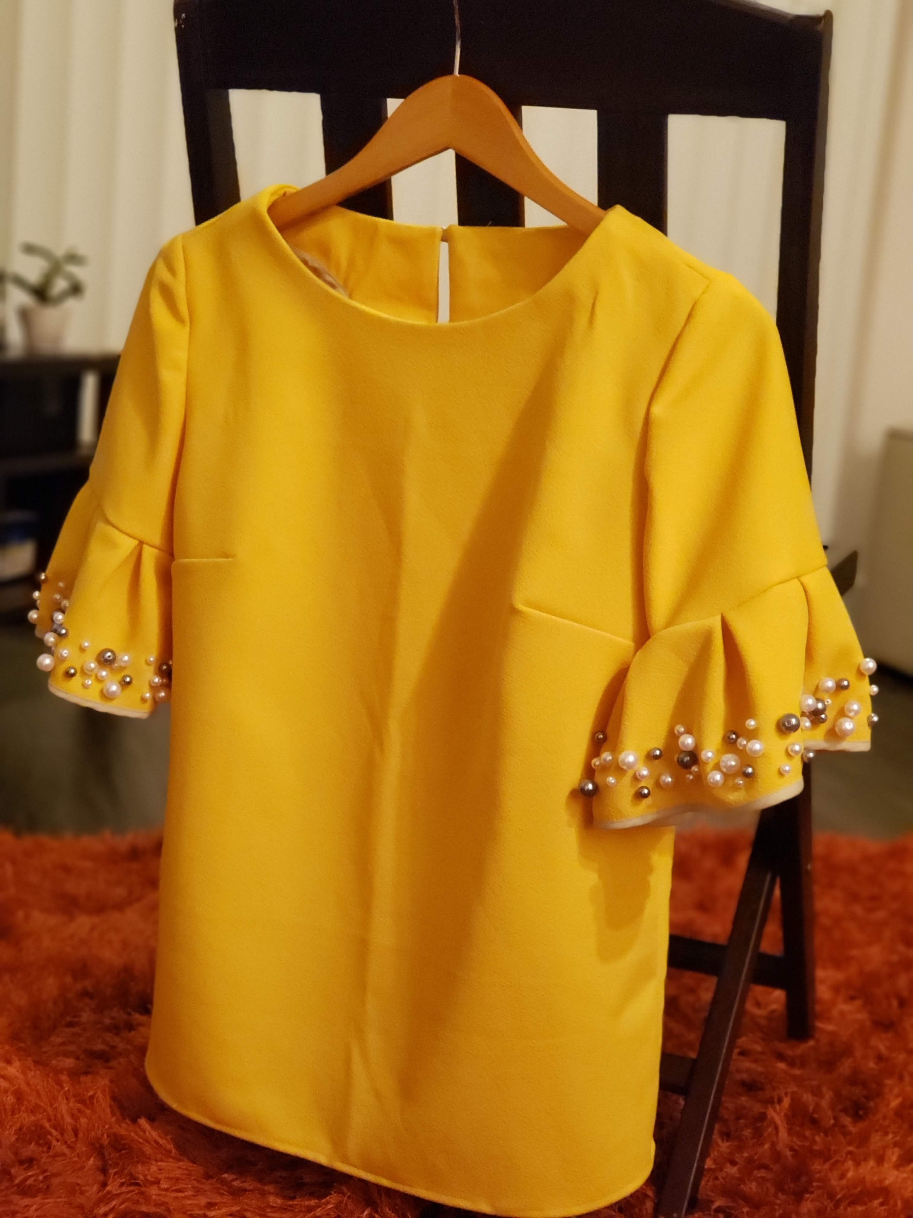 Yellow & Green Collection Piece #6: The Beaded Yellow Top – Create & Pray